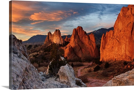 Dawn Colorado Springs Photo Canvas Print Great Big Canvas