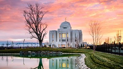 Meridian Idaho Temple Wall Art & Canvas Prints | Meridian Idaho Temple ...