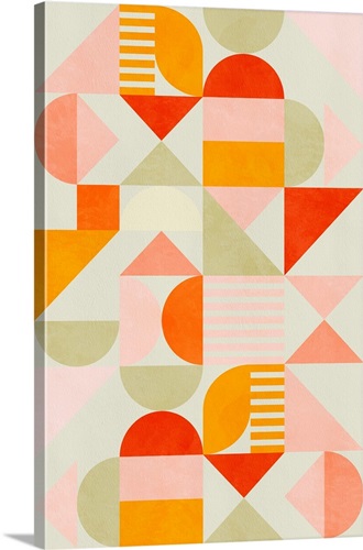 Bauhaus Fun Pastel Wall Art, Canvas Prints, Framed Prints, Wall Peels ...