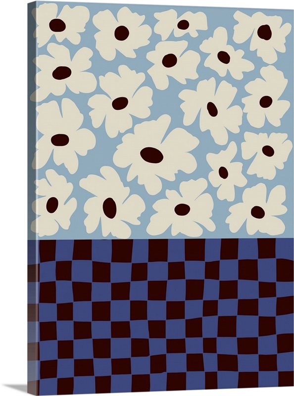 Flowers Checkerboard | Great Big Canvas