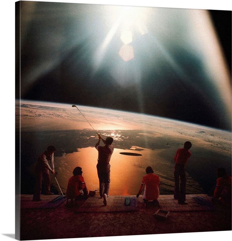 Golfing In Space | Great Big Canvas