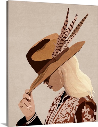Howdy Hat Blonde | Great Big Canvas