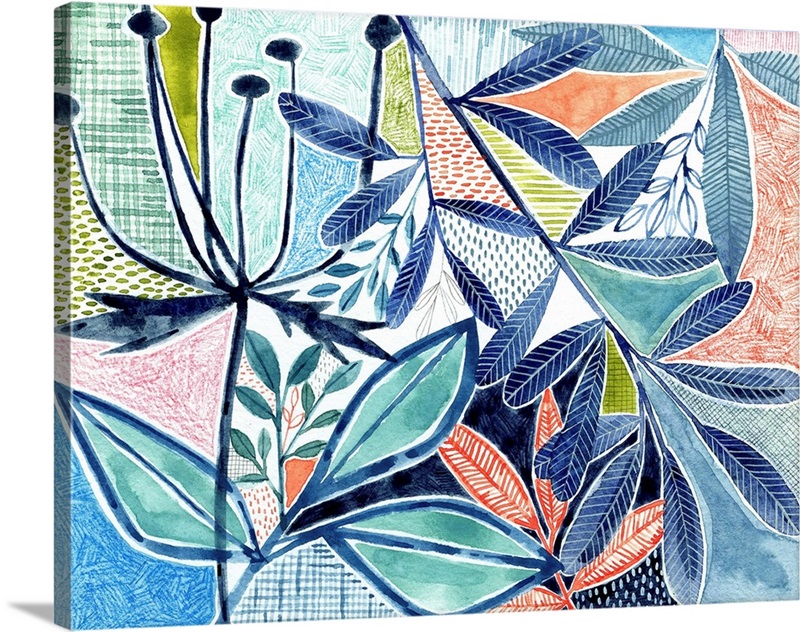 Layered Botanical Watercolour 4 | Great Big Canvas