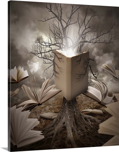 Old Tree Reading Story Book | Great Big Canvas