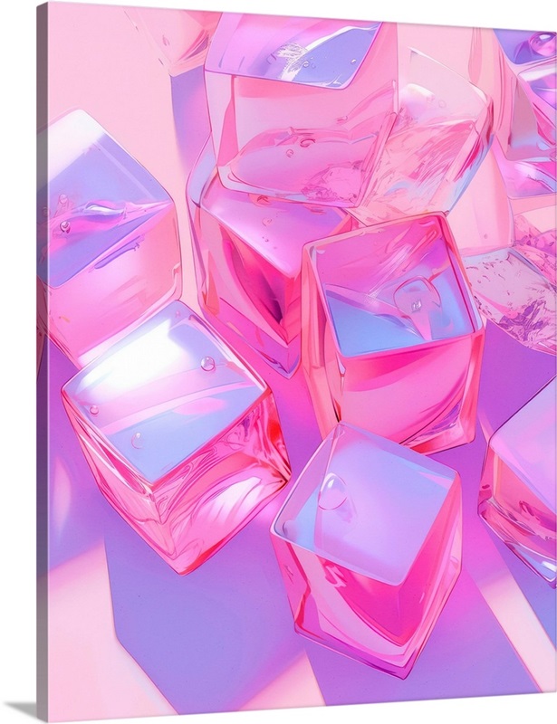 Pink Ice Cubes | Great Big Canvas