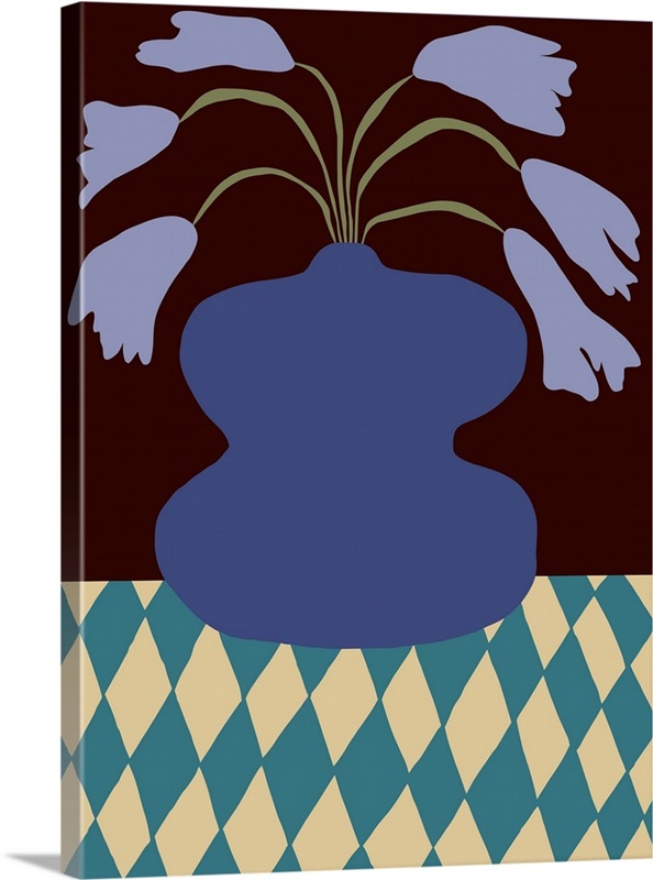 Purple Pottery And Drooping Lily | Great Big Canvas