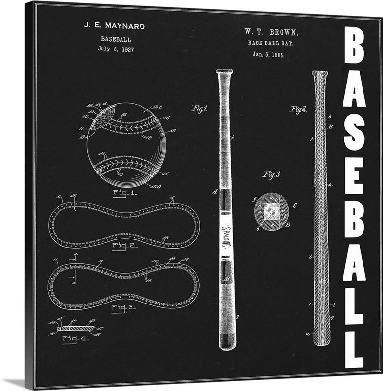 Baseball Blueprint | Great Big Canvas