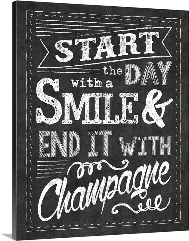 Champagne Chalkboard | Great Big Canvas