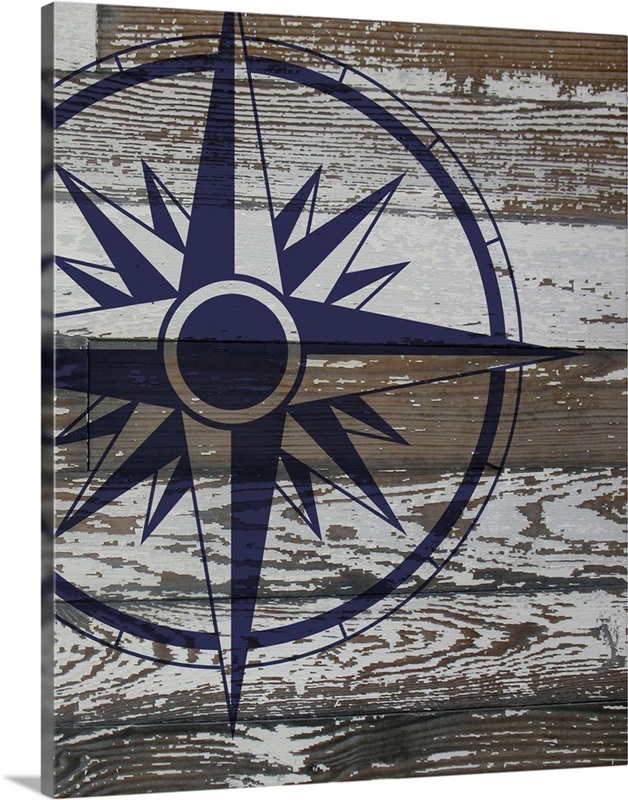 Coastal Nautical III - Compass | Great Big Canvas