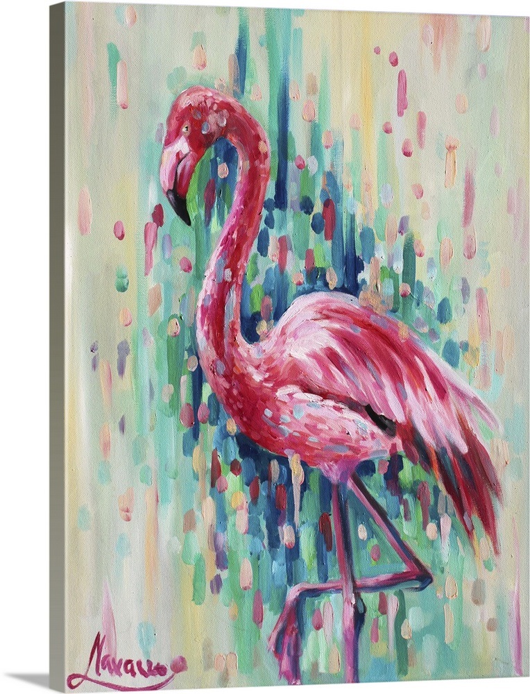 Flamingo Pose Wall Art, Canvas Prints, Framed Prints, Wall Peels ...