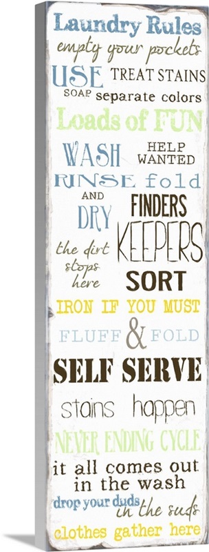 Laundry Rules | Great Big Canvas