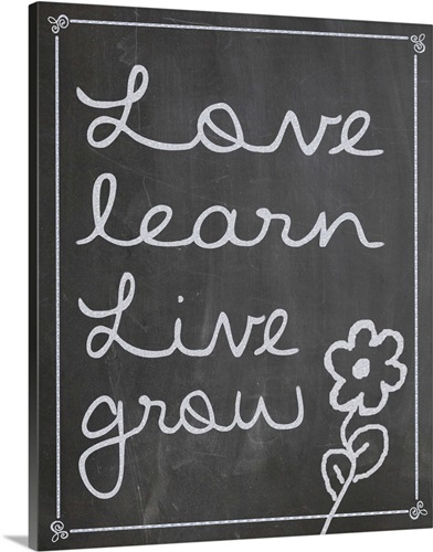 Lve Learn Live Grow Wall Art, Canvas Prints, Framed Prints, Wall Peels ...