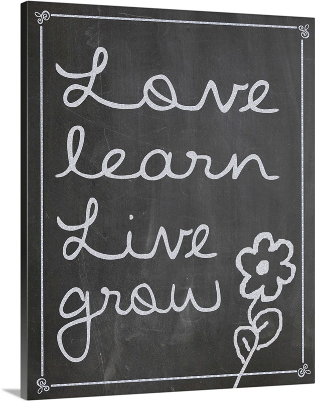 Lve Learn Live Grow | Great Big Canvas