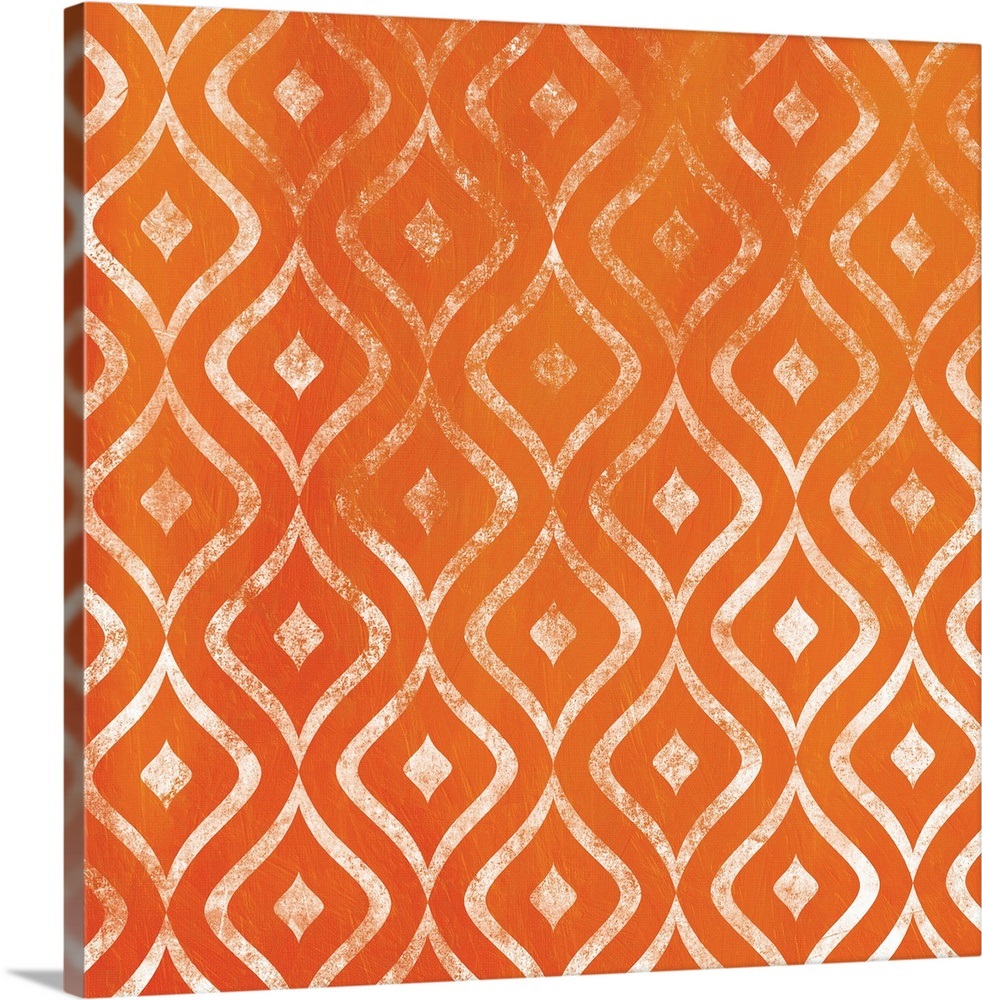 Orange Pattern Wall Art, Canvas Prints, Framed Prints, Wall Peels ...