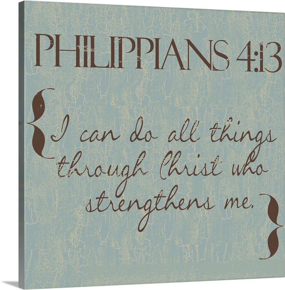 Philippians 4-13 Wall Art, Canvas Prints, Framed Prints, Wall Peels ...