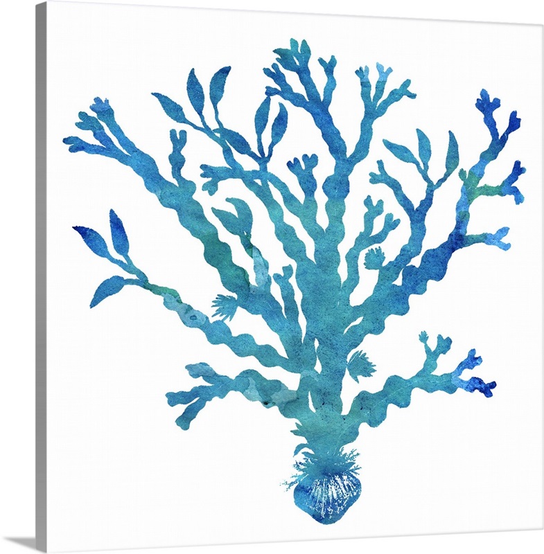 Watercolor Ocean - Coral IV | Great Big Canvas