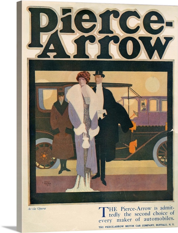 1910's USA Pierce-Arrow Magazine Advert | Great Big Canvas