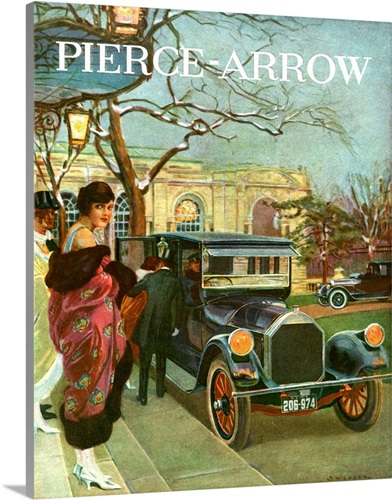 1920's USA Pierce-Arrow Magazine Advert | Great Big Canvas