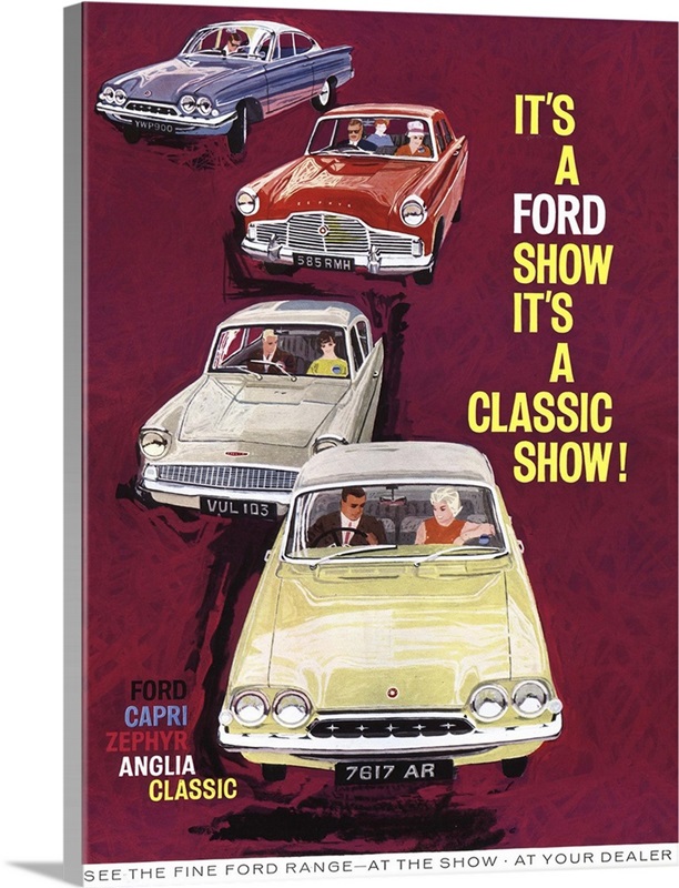 Ford Car Show Advertisement | Great Big Canvas