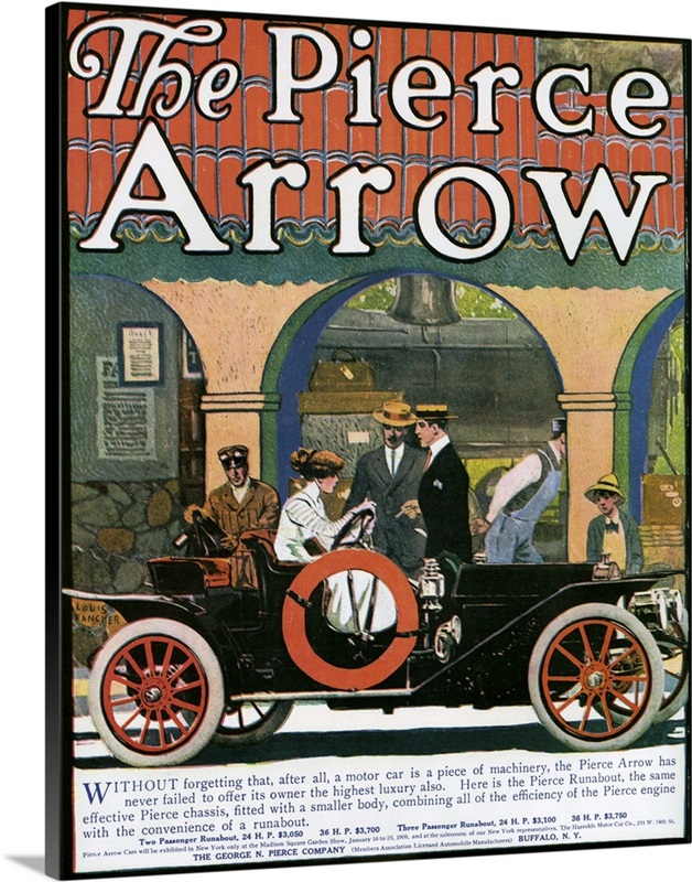 Pierce-Arrow Automobile Advertisement | Great Big Canvas
