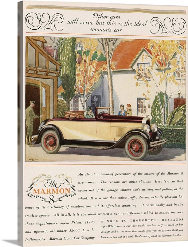 The Marmon 8 Automobile Advertisement | Great Big Canvas