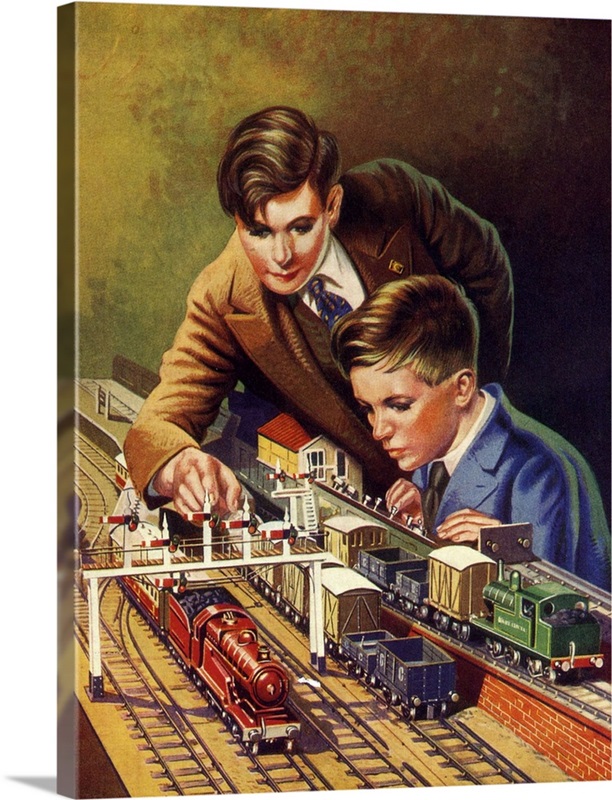 The Wonder Book of Things to Do Book, Model Trains | Great Big Canvas