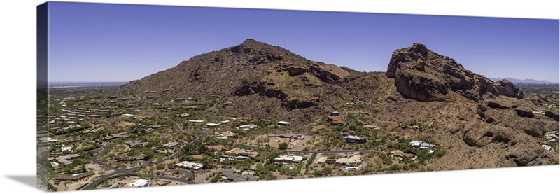 Camelback aerial panoramic | Great Big Canvas
