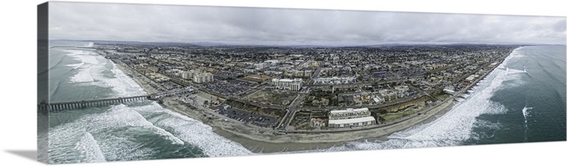 Oceanside Coastal Panoramic Wall Art, Canvas Prints, Framed Prints ...
