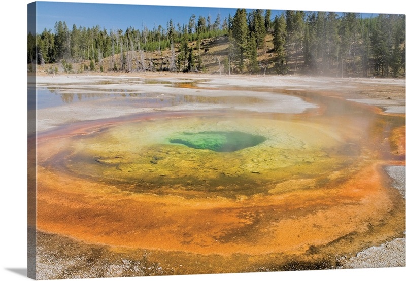 A Chromatic Pool, Yellowstone National Park, Wyoming | Great Big Canvas