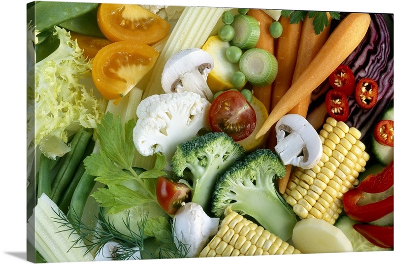 Close-up of mixed vegetables | Great Big Canvas