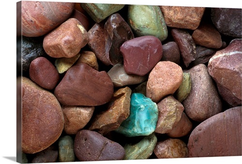 Close up Pattern of River Rocks Alaska | Great Big Canvas