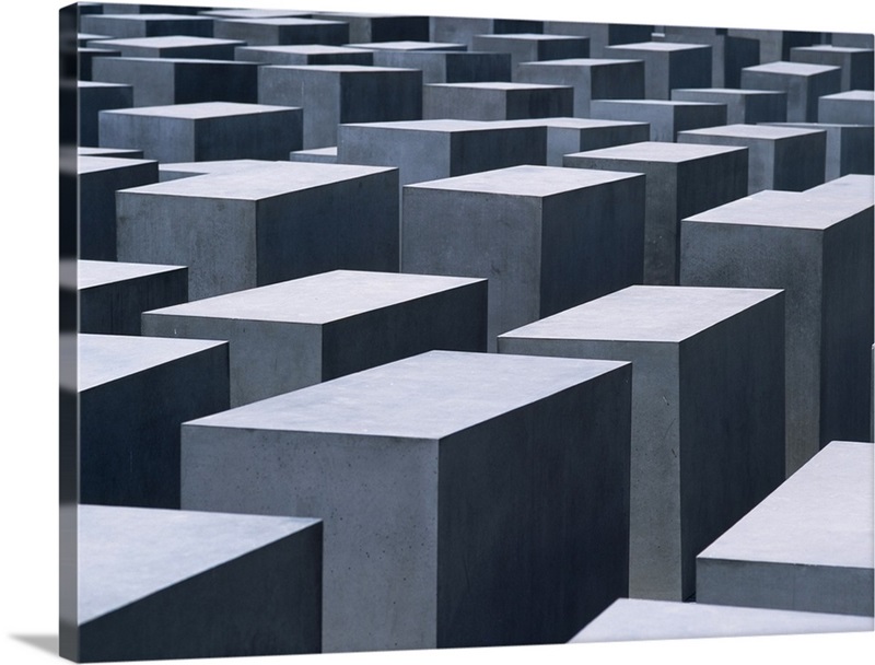 Concrete Blocks At Jewish Holocaust Memorial; Berlin, Germany | Great ...