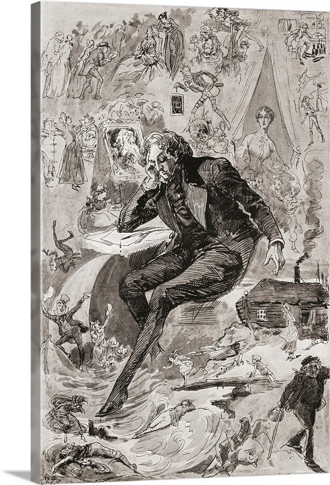 David Copperfield. Illustration for the Charles Dickens novel David ...