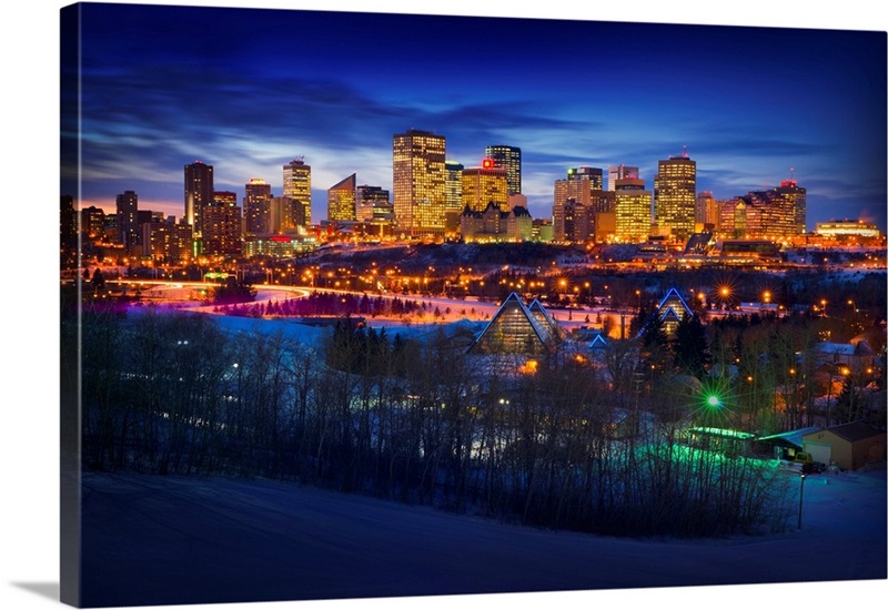 Edmonton Winter Skyline | Great Big Canvas