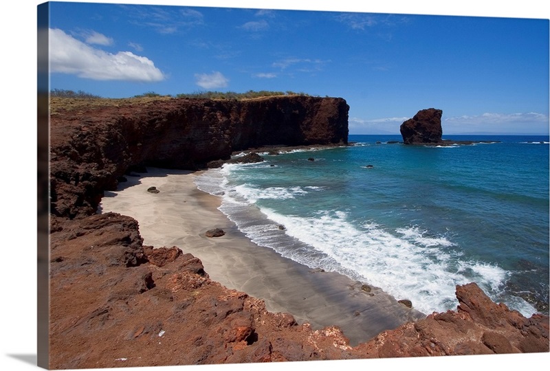 Hawaii, Lanai, Pu'u Pehe, Sweetheart Rock, View Of Rocky Coastline And ...