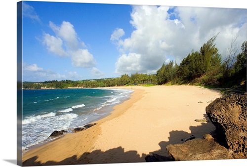 Hawaii, Maui, Kapalua, Fleming Beach, Empty White Sand Beach | Great ...
