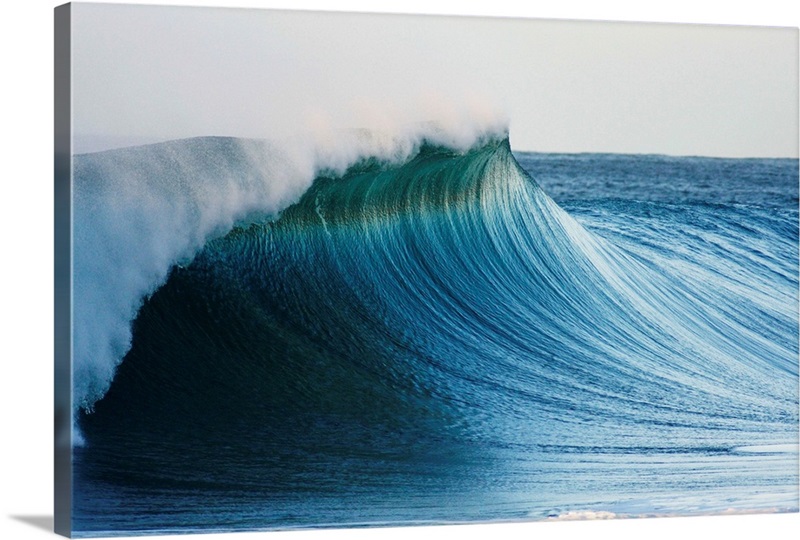 Hawaii, Oahu, Beautiful Wave Breaking | Great Big Canvas