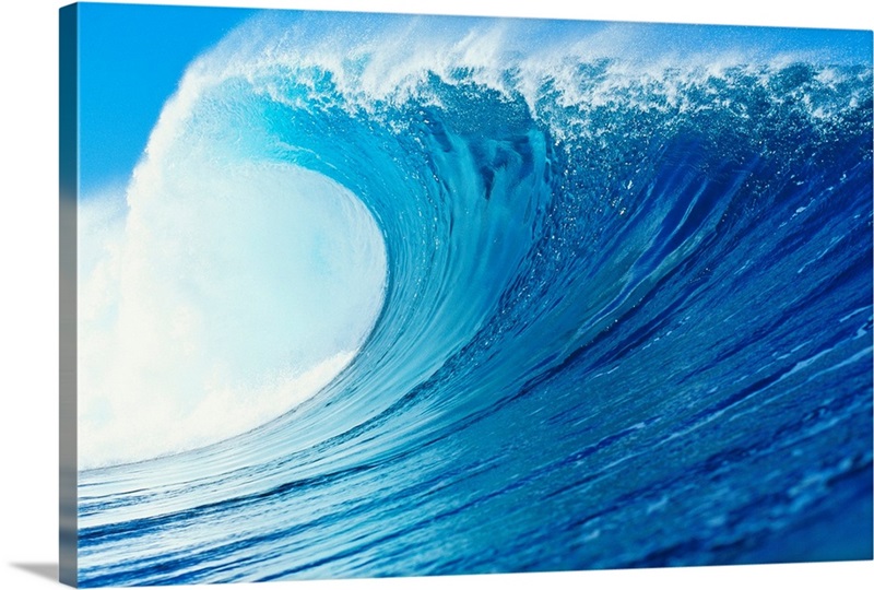 Hawaii, Oahu, Perfect Wave At Pipeline | Great Big Canvas