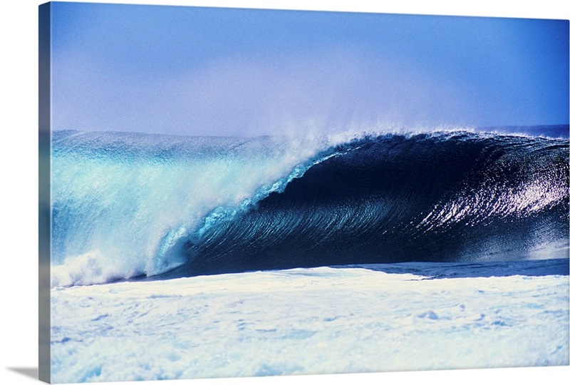 Hawaii, Oahu, Perfect Wave At Pipeline | Great Big Canvas