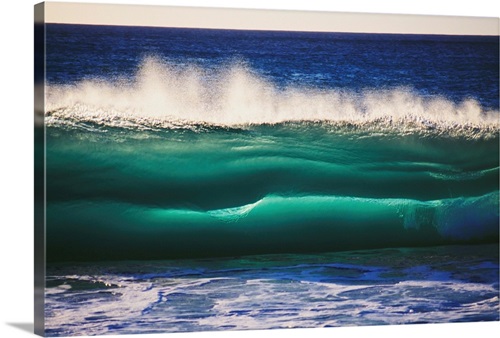 Hawaii, Oahu, Waves Crashing On The Waianae Coast | Great Big Canvas