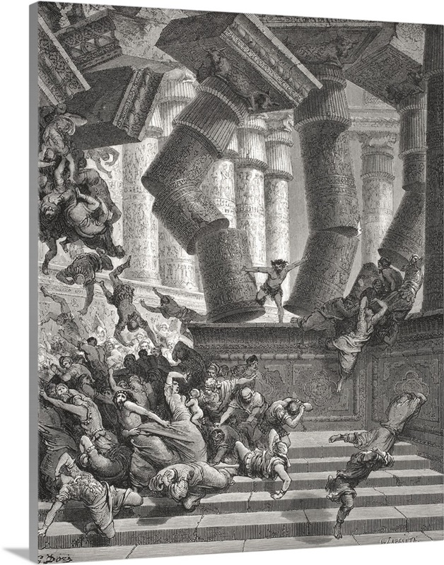 Judges XVI, 28 To 30, Death Of Samson | Great Big Canvas