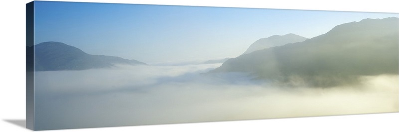 Ladies View, Killarney, County Kerry, Ireland, Mist Over An Irish ...