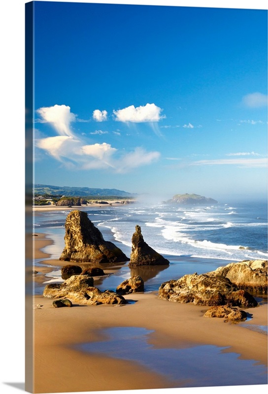 Morning Light Adds Beauty To Rock Formations At Bandon State Park ...