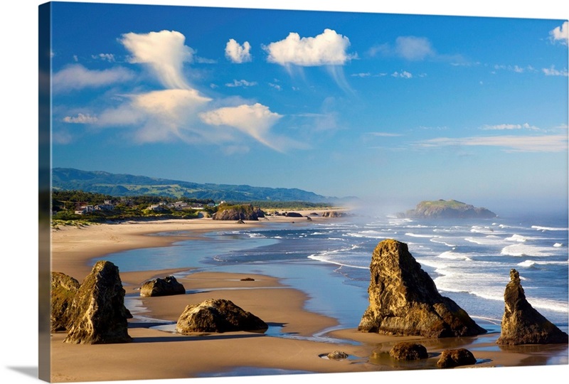 Morning Light Adds Beauty To Rock Formations At Bandon State Park ...