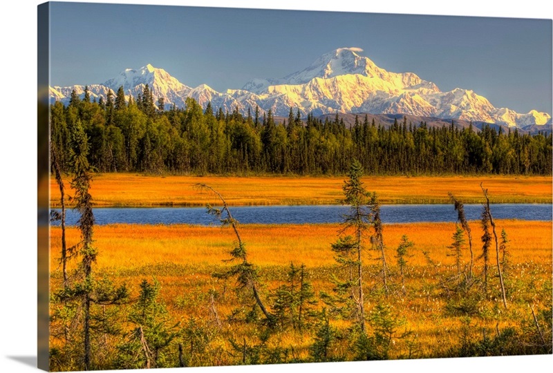 Mt. McKinley At Sunset, Denali National Park, Southcentral Alaska ...