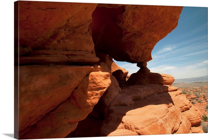 Nevada, Las Vegas, Red Rock Formation In The Desert | Great Big Canvas