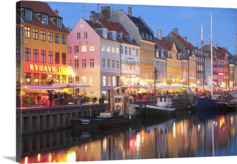 Nyhavn Harbour In Copenhagen | Great Big Canvas