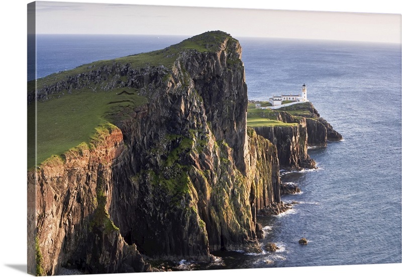 Overview Of Basalt Sea Cliffs, Neist Point, Isle Of Skye, Scotland ...