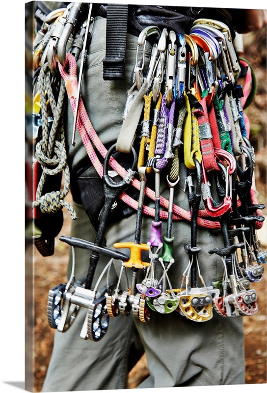 Rock climbing equipment in the Adirondacks, New York | Great Big Canvas