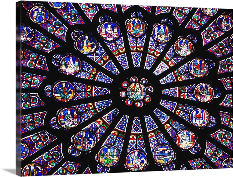 Rose Window In The Notre Dame Cathedral | Great Big Canvas